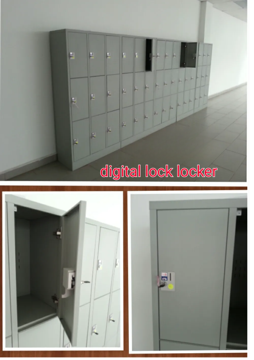 Steel Customize Size - locker coin lock - Office Furniture Direct